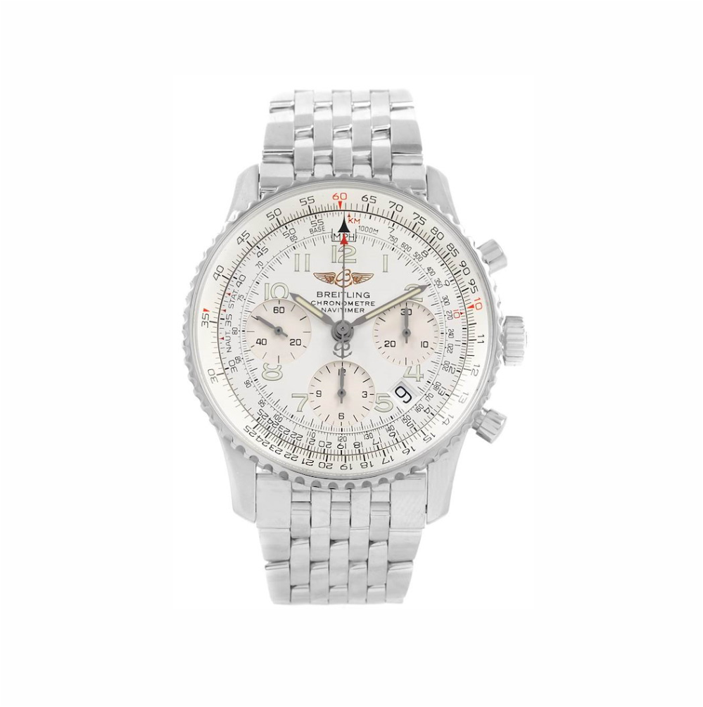Breitling-Navitimer-Gmt-White-Swiss-ETA-Valjoux-7750-Automatic-Watch-1 ...